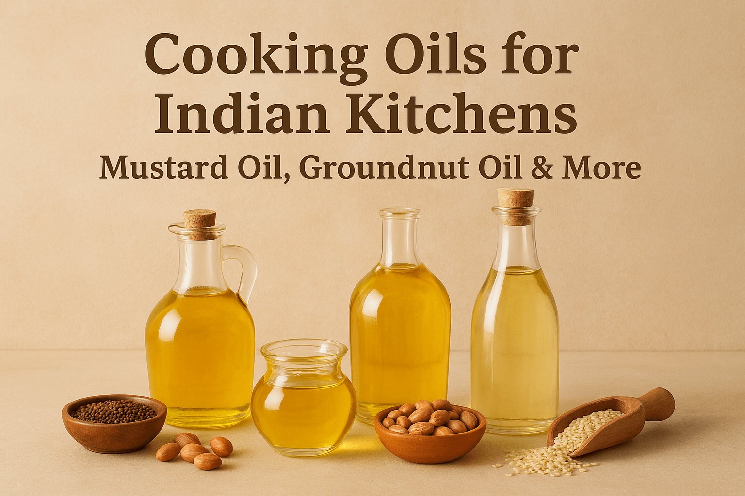 Cooking Oils for Indian Kitchens – Mustard, Groundnut & More